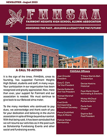 - FAIRMONT HEIGHTS HIGH SCHOOL ALUMNI ASSOCIATION, INC.