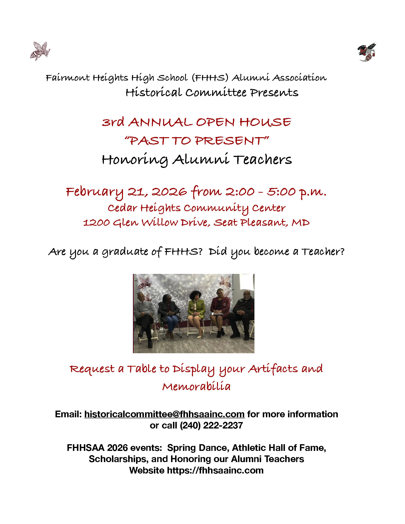 Open House - FAIRMONT HEIGHTS HIGH SCHOOL ALUMNI ASSOCIATION, INC.